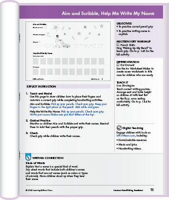 Product: Kick Start Kindergarten 2025 Edition Teacher's Guide