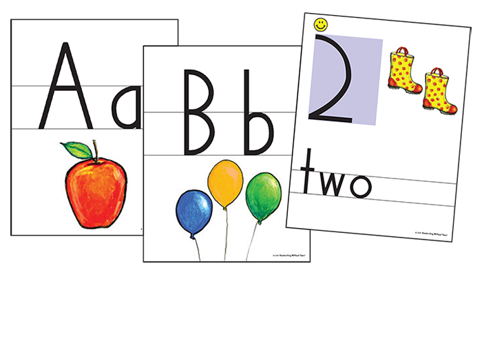 Product: Color Print & Number Wall Cards