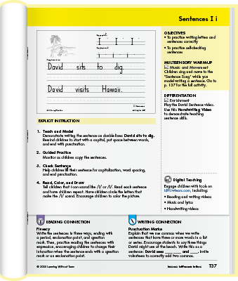 Product: My Printing Book 2025 Edition Teacher's Guide