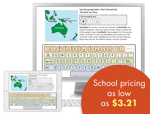 keyboarding techniques grade 4