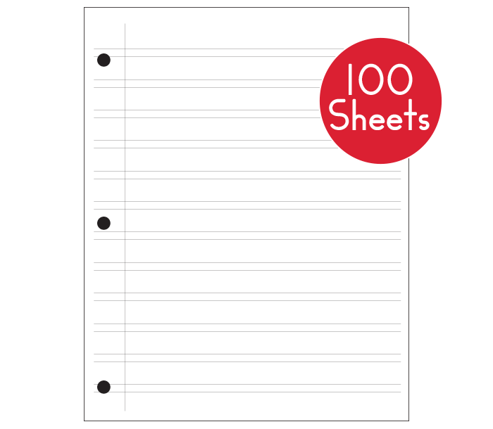 double lined paper template
